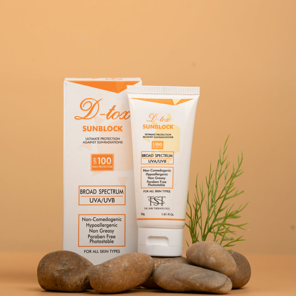 Best Sunblock in Pakistan | D-Tox SPF-100 for All Skin Types – TST Derma